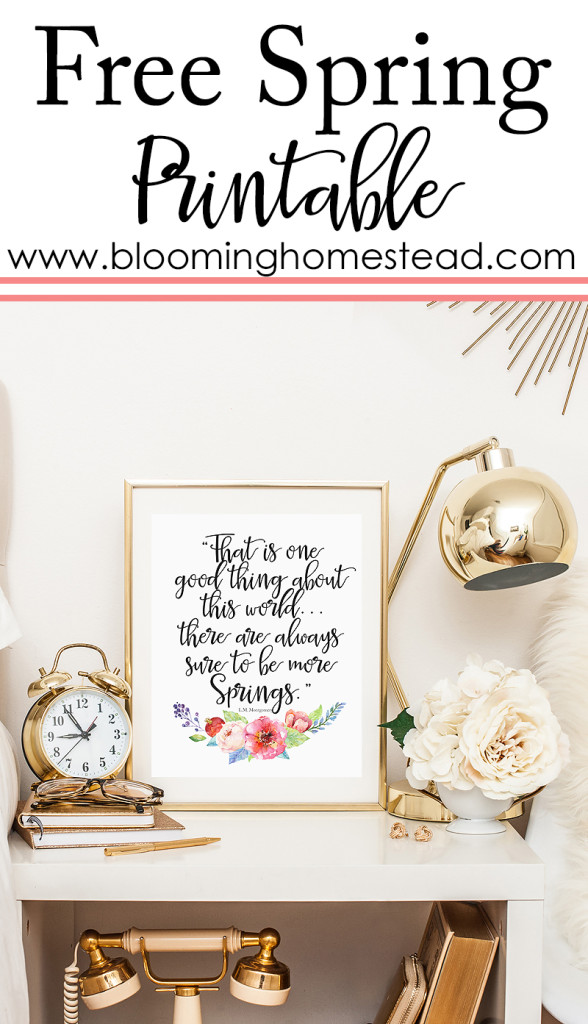 Free Spring Printable - Blooming Homestead