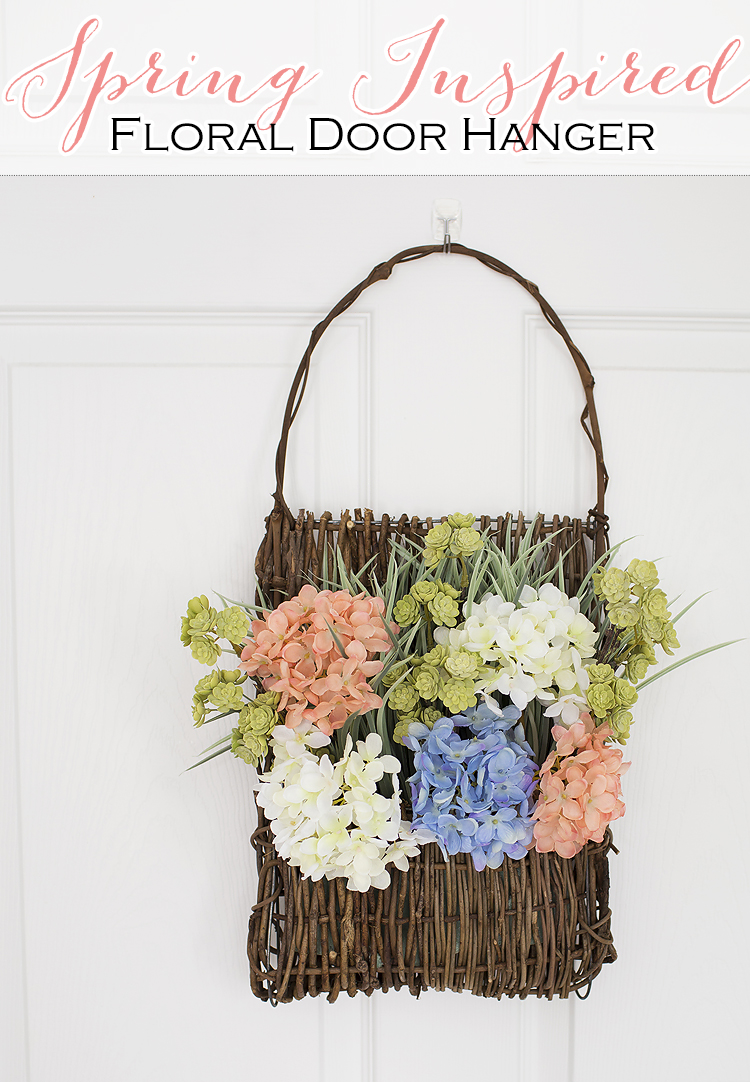 DIY Spring Door Hanger - Blooming Homestead