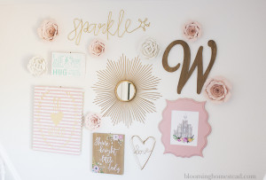 Girls Room Gallery Wall - Blooming Homestead